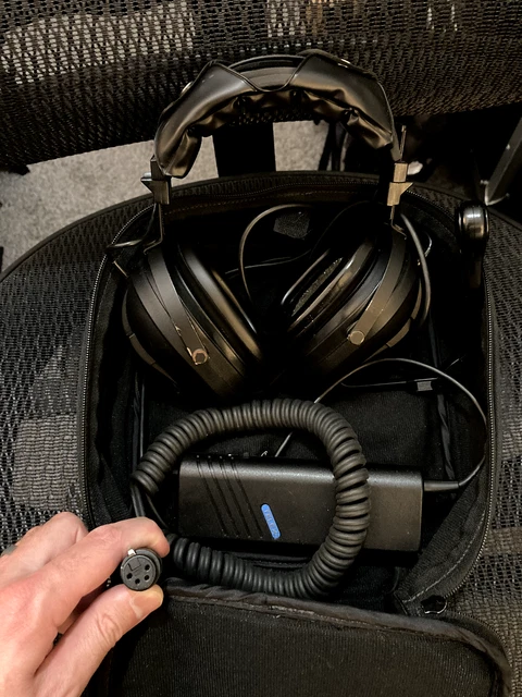 TELEX ANR NOISE cancelling Aviation Headset Intercom 4-pin XLR Clear ...