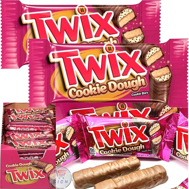 TWIX COOKIE DOUGH Creme Bites Rich Chocolate Bars 38g Party Perfect ...