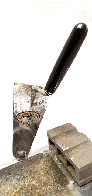 RARE ANTIQUE ASHTRAY Advertising Cazzuola Trowel Masonic Agglo Building ...