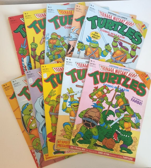 TEENAGE MUTANT HERO Turtles Comic Collection: #1 to 11 Complete, Condor ...