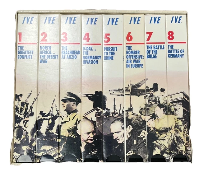 WAR CHRONICLES WWII Europe Box Set 8 #1-8 Military History VHS Movies ...