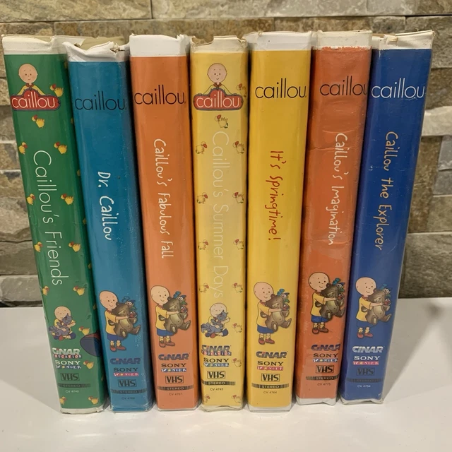 CAILLOU VHS 6-SET English CINAR Sony Wonder Kids Cartoons $24.29 ...