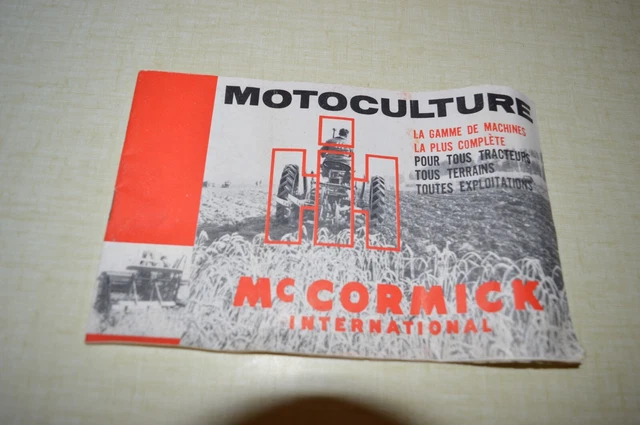 BROCHURE CATALOGUE MC CORMICK INTERNATIONAL 1955 tracteurs moissonneuse charrues EUR 60,00 ...