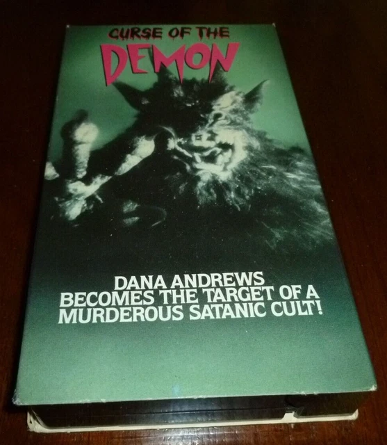 VHS CURSE OF The Demon Vhs Tape Horror Peggy Cummins Dana Andrews ...