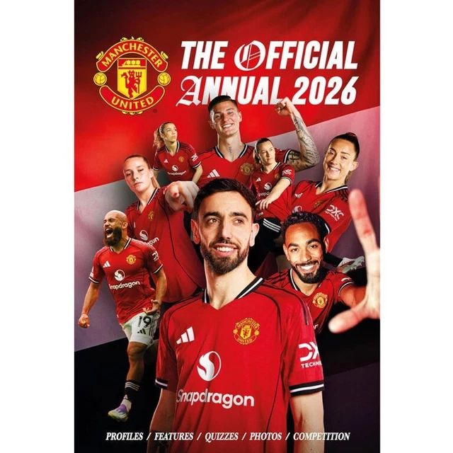 MANCHESTER UNITED FC Annual 2026, Anniversaire, Noël Cadeau Produit ...