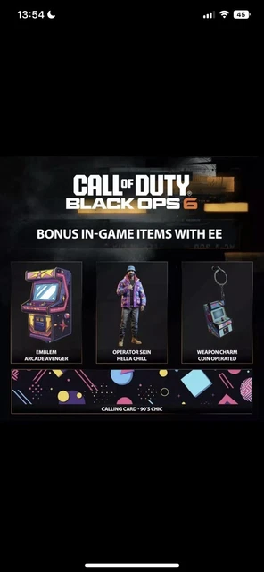 CALL OF DUTY - Black Ops 6 Hella Chill Bundle *UK* EE Code - FAST ...