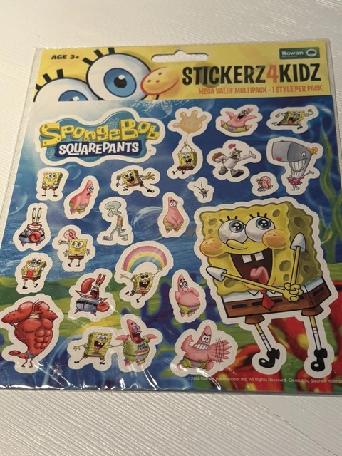 SPONGEBOB SQUAREPANTS NICKELODEON 2012 Sticker Sheet £5.92 - PicClick UK
