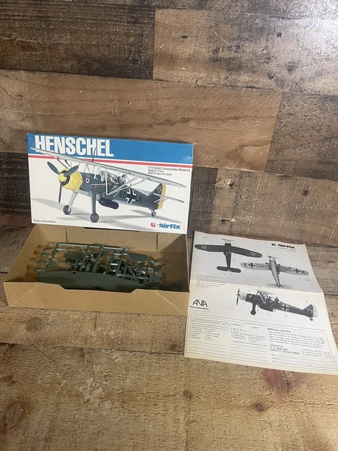 VTG AIRFIX HENSCHEL HS 126 30060 1/72 FS Model Kit New In Box Unused $8 ...