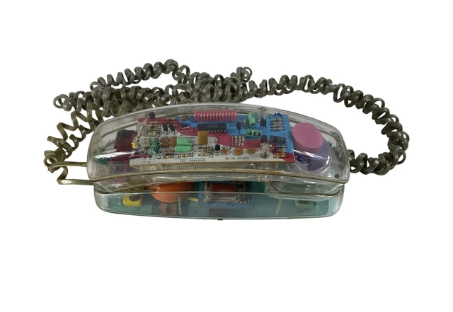 UNISONIC MODEL NO. 6900 Vintage 90's Clear Corded Telephone with ...