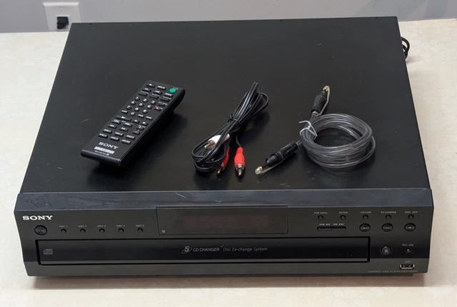 SONY CDP-CE500 5 Disc Changer CD to USB Recorder Player with Remote ...