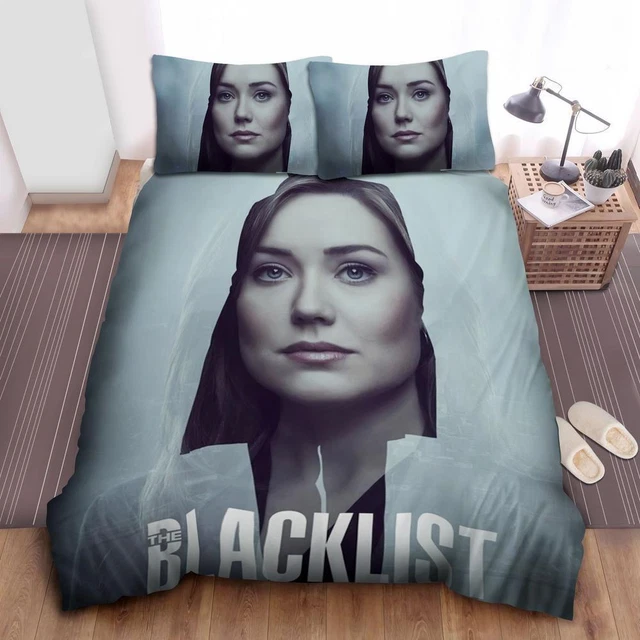 THE BLACKLIST LIZ Face In Red Silhouette Digital Poster Quilt Duvet ...