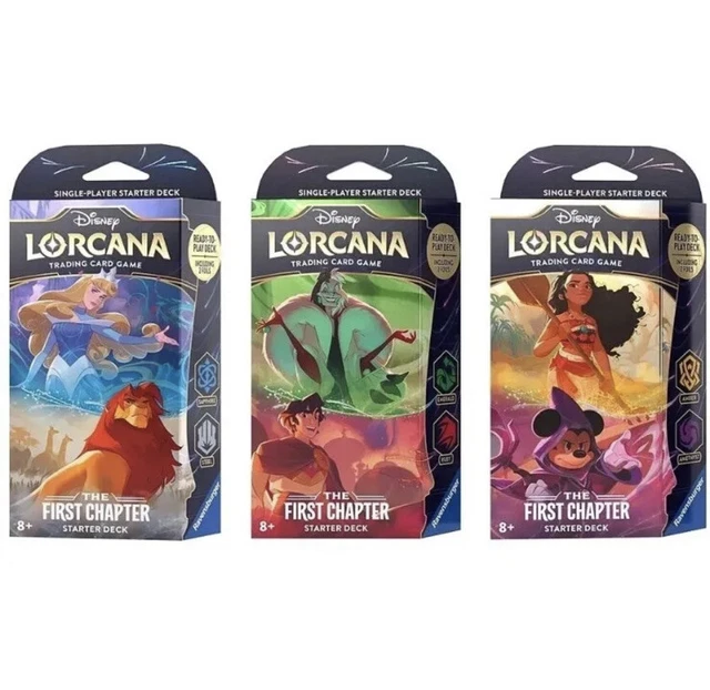 DISNEY LORCANA FIRST Chapter Starter Deck Set x3 (1 Of Each) NEW ...
