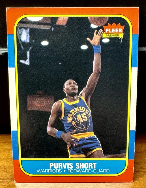 1986 FLEER #100 Purvis Short Basketball Golden State Warriors EUR 3,74 ...