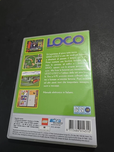 LEGO LOCO 💎 Originale 🇮🇹 Italiano Pc Computer Cd-Rom 🎁 Idea Regalo ...