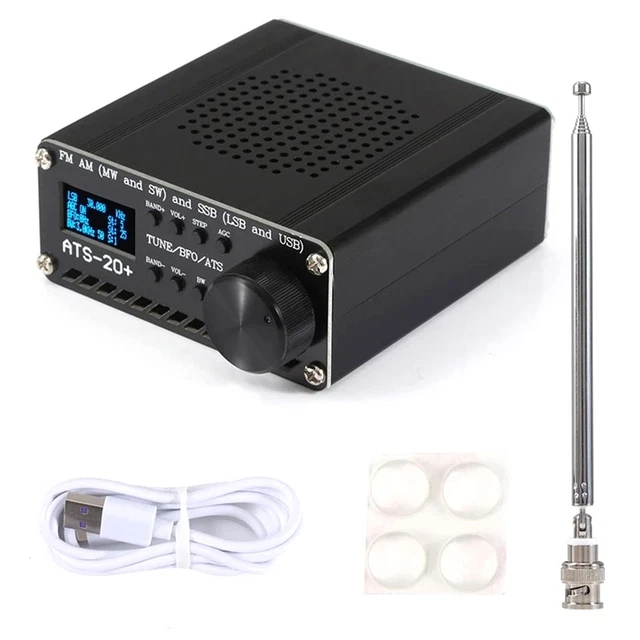 RÉCEPTEUR RADIO SDR ATS-20+ plus V2 SI4732 avec Écran OLED FM AM SW SSB ...