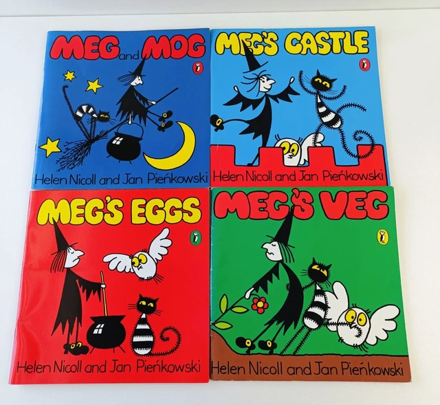 MEG AND MOG Children's 4 Book Bundle by Helen Nicoll and Jan Pienkowski ...