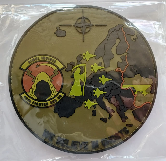 USAF 493RD FGS Grim Reapers We Believe In Ghosts Lakenheath Olive Green ...