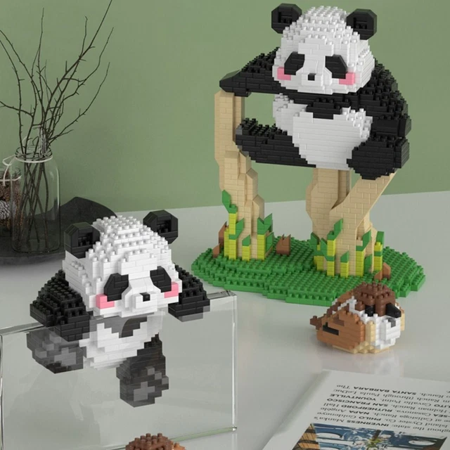 MODEL 3IN1 PANDA Micro Building Blocks Mini Bricks Figure Toys Assembly ...