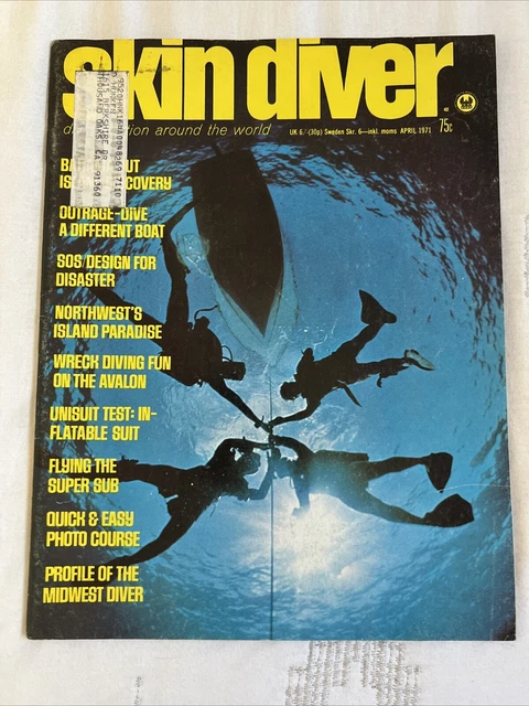 SKIN DIVER MAGAZINE April 1971 Vintage Ads Scuba Diving £9.50 - PicClick UK