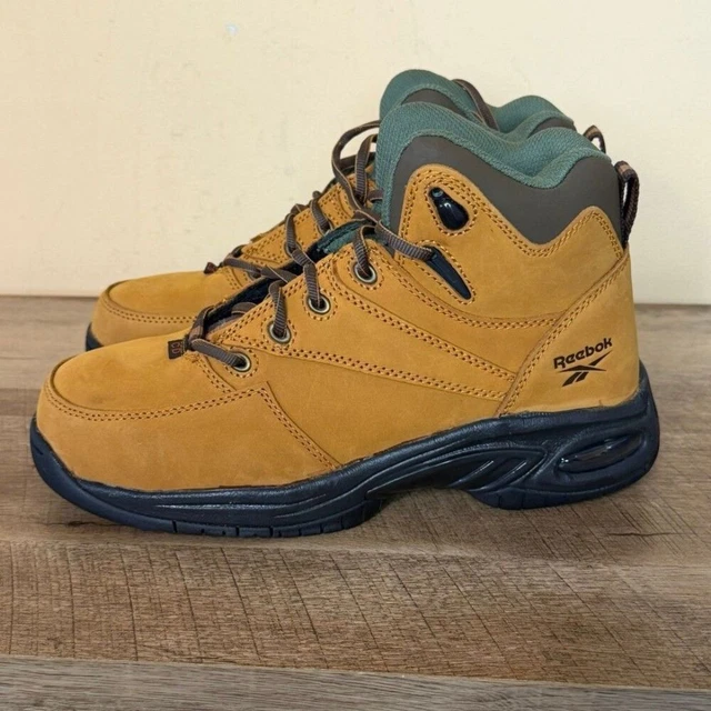 NEW REEBOK TYAK RB4327 Mens athletic work boot size 8 composite toe TAN ...