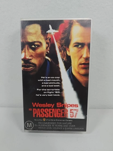 VINTAGE PASSENGER 57 Wesley Snipes VHS Video Rating M15 $16.99 ...