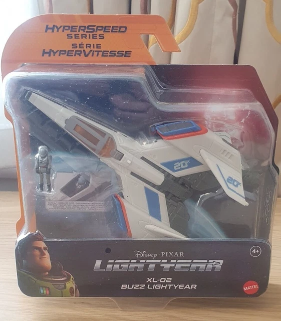 DISNEY PIXAR LIGHTYEAR Hyperspeed Series XL-02 Spaceship And Mini Buzz ...