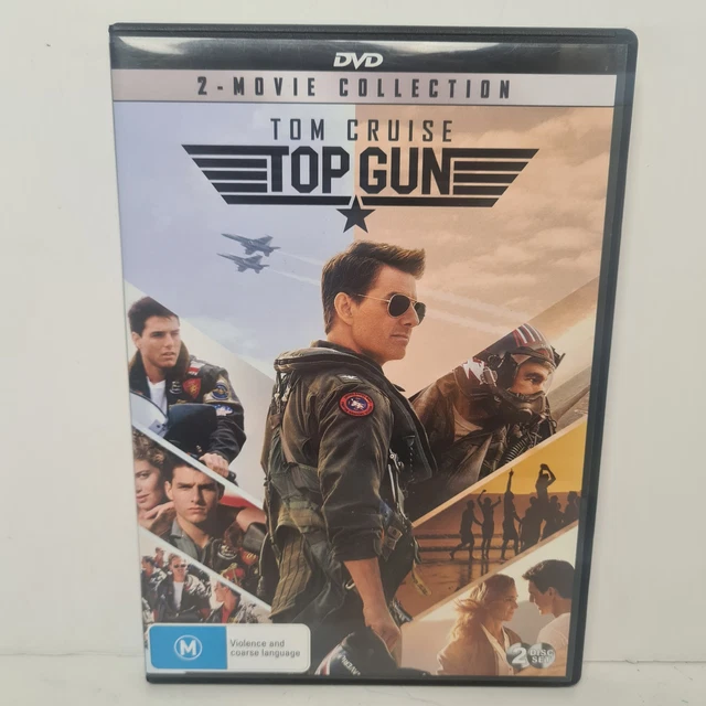 TOP GUN & Maverick 2 Movie Collection DVD Tom Cruise Val Kilmer Fighter ...