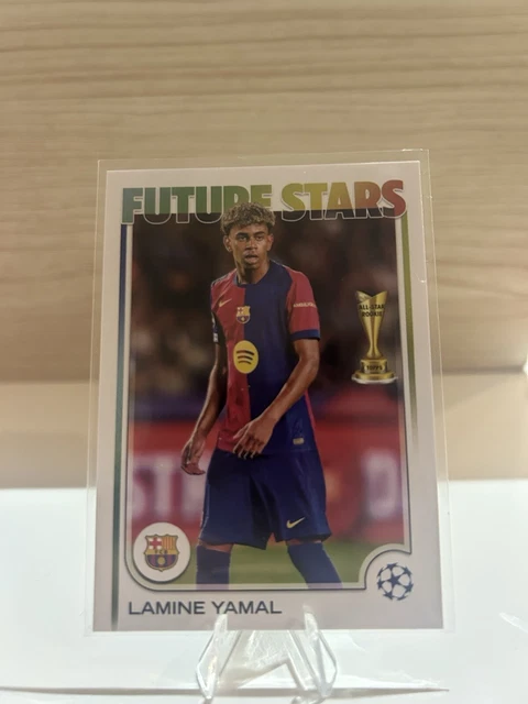TOPPS FLAGSHIP UCC 2024/25 Lamine Yamal Future Stars Card #27 £1.75 ...