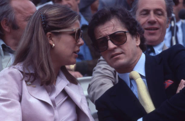 CAROLINE OF MONACO and Philippe Junot during the final of the 1970s Old ...