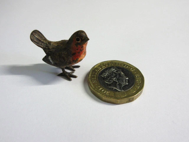 ANTIQUE AUSTRIAN, VIENNA Miniature COLD PAINTED BRONZE SCULPTURE of a ...