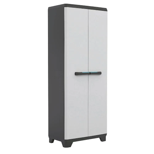 KETER CLOSET LOCKER Two Door Inner Shelves Linear Resin With Shelves ...