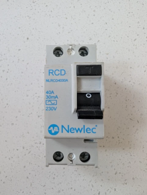 NEWLEC 40 AMP 30mA DOUBLE POLE RCD TYPE AC NLRCD4030A $29.45 - PicClick AU