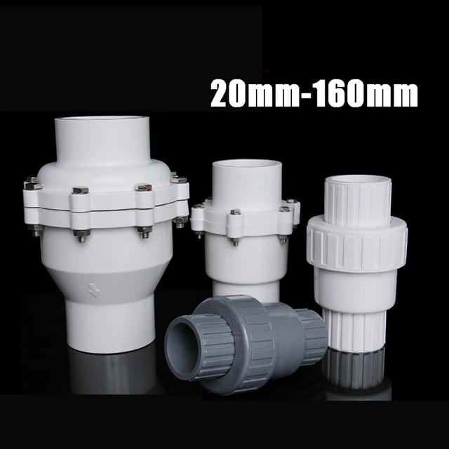 PVC NON RETURN Valve One Way Inline Check Valve 25mm-160mm Sewer Pipe ...