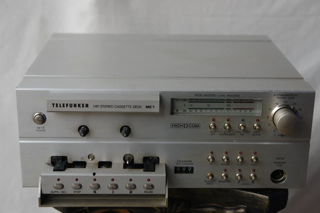 BEAUTIFUL TELEFUNKEN MC1 Hifi Stereotapedeck Casettendeck With Dnr ...