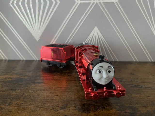 THOMAS AND FRIENDS trackmaster Metallic James Motorised Engine Tested £ ...