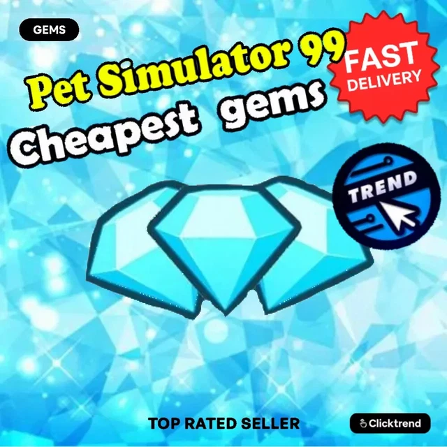 💎CHEAPER GEMS💎GEMS PET Simulator 99 | ROBLOX | Pet Sim 99 | PS99 $2.00 ...