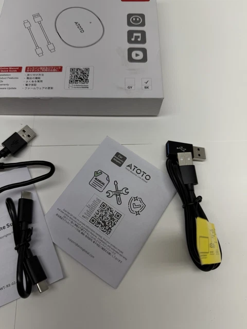 ATOTO AD5 WIRELESS CarPlay Android Auto Adapter 2025 Upgrade Plug ...