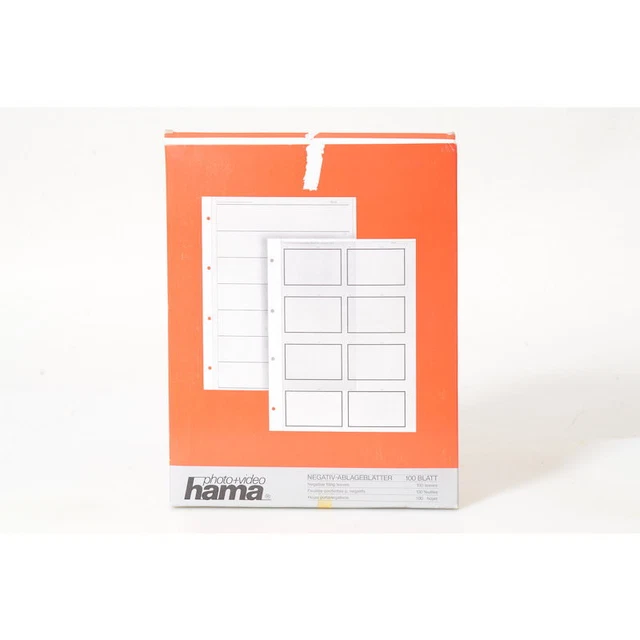 HAMA NEGATIV-ABLAGEHÜLLEN PERGAMIN 35mm/Compartments 100 Sheets £30.99 ...