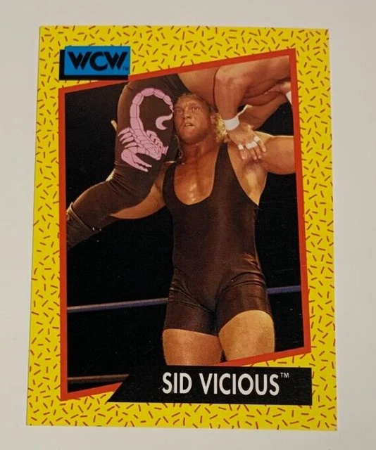 WCW SID VICIOUS 1991 IMPEL WCW Wrestling WWE WWF NWA Trading Card #26 ...