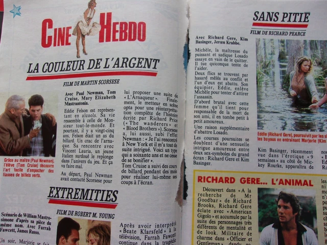 TÉLÉ POCHE N°1100 de 1987 : J.P.Belmondo-Mac Gyver-Claude François-J.J ...