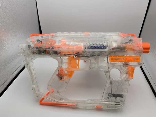 NERF N-STRIKE EVADER Modulus Ghost Ops Motorized Light-Up Blaster Dart ...