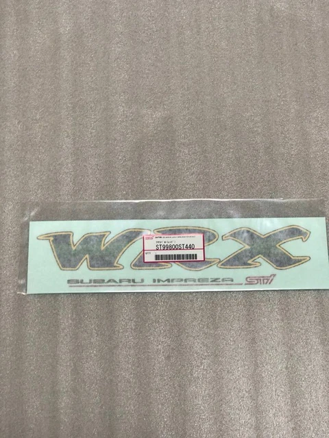 GENUINE REAR BOOT Lid Decal PINK OEM JDM fits Subaru 96-00 Impreza GC8 ...