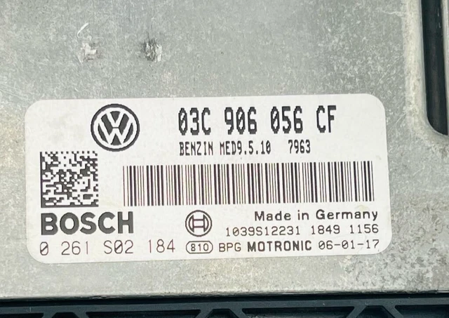 VW GOLF MK5 1.6 Fsi Ecu 03C906056Cf 03C906056Cf 0261S02184 Blf Auto Dsg ...
