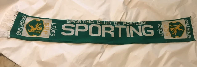 FOOTBALL SCARF - Sporting Lisbon Club De Portugal Vgc £5.00 - PicClick UK
