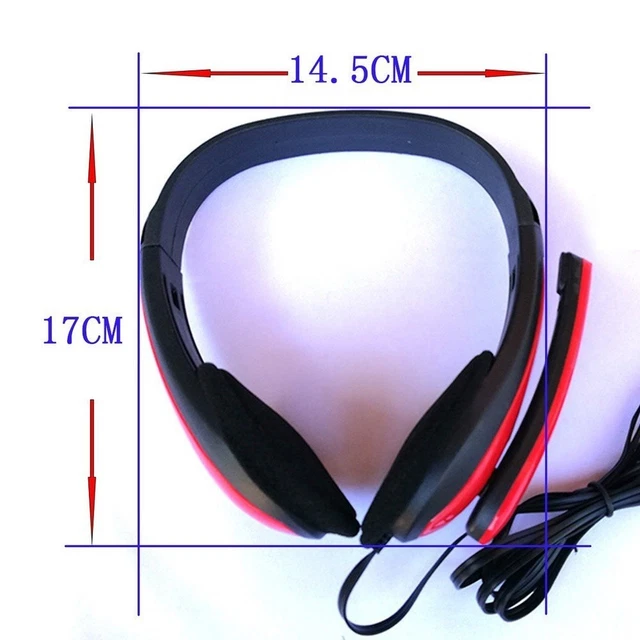 OVER-EAR KOPFHÖRER MIT zwei 3,5 mm Klinkenbuchsen für Computer und ...