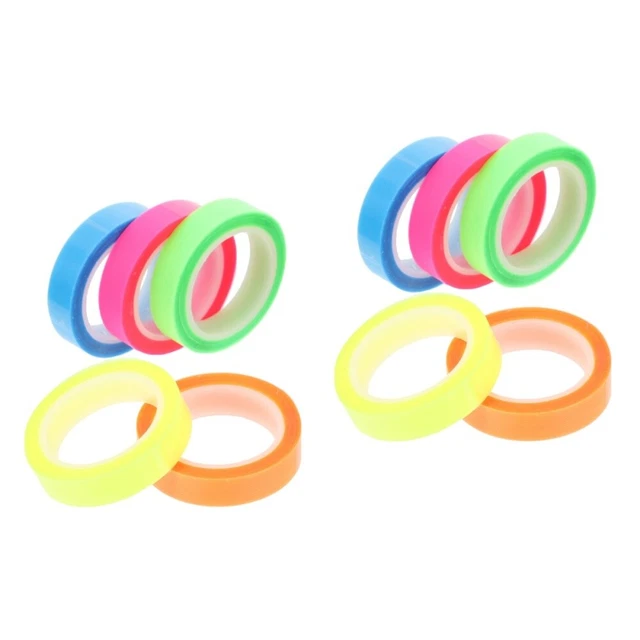 10 ROLLS MULTI-USE Transparent Highlighter Tape Removable for Reading ...