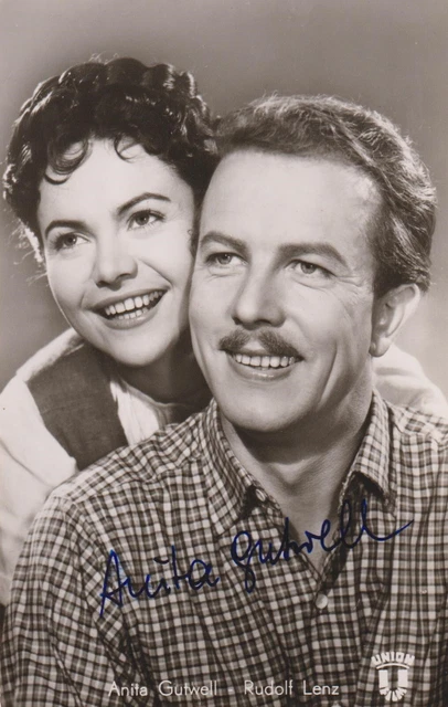 Anita Gutwell Original Autogramm Signierte Kolibri Postkarte 50er Jahre