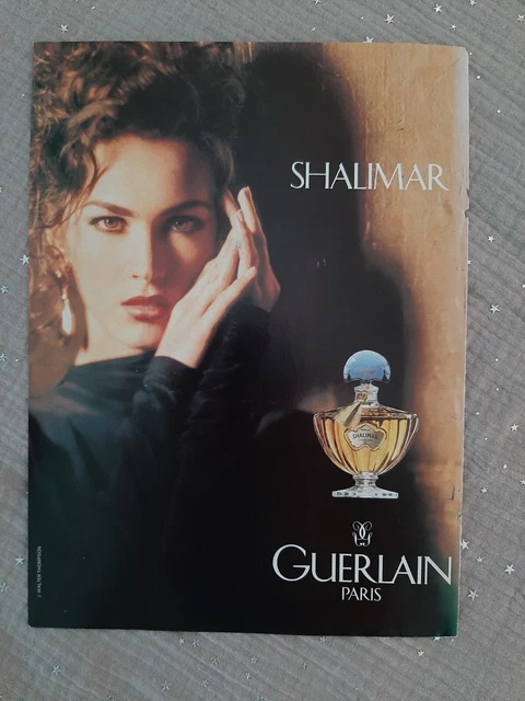 PUBLICITÉ PAPIER PARFUM. Guerlain Shalimar de 1990 Perfume Ad EUR 2,00 ...