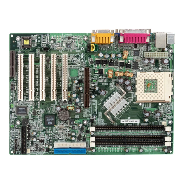 MAINBOARD ATX MSI MS-6373 VER:1 SOCKET 462 (A) DDR AGP PCI CNR £46.26 ...