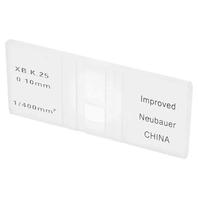 GLASS HEMOCYTOMETER IMPROVED Neubauer Chamber Haemocytometer Slide £8. ...